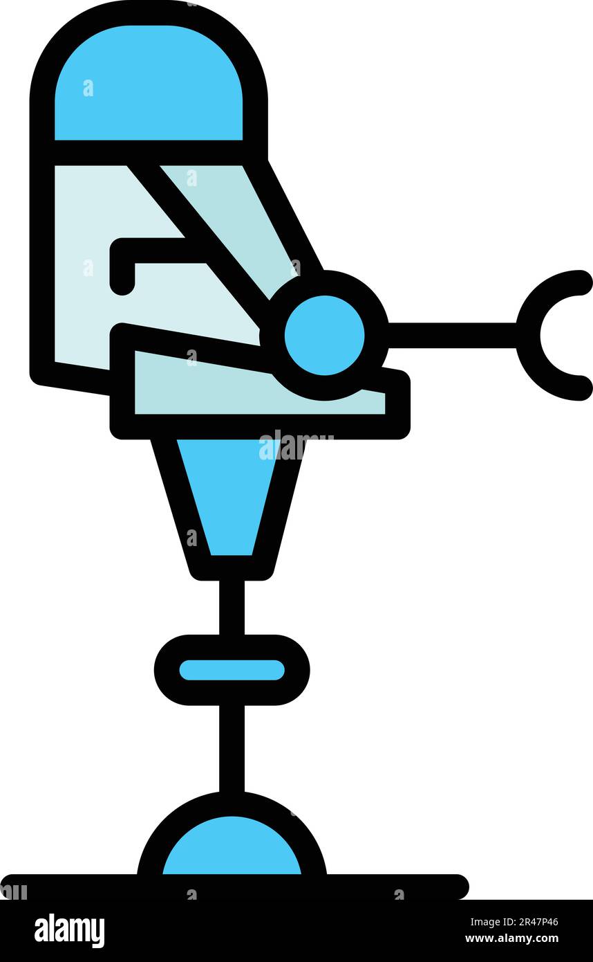 Armor robot icon outline vector. Artificial man. Future body color flat ...