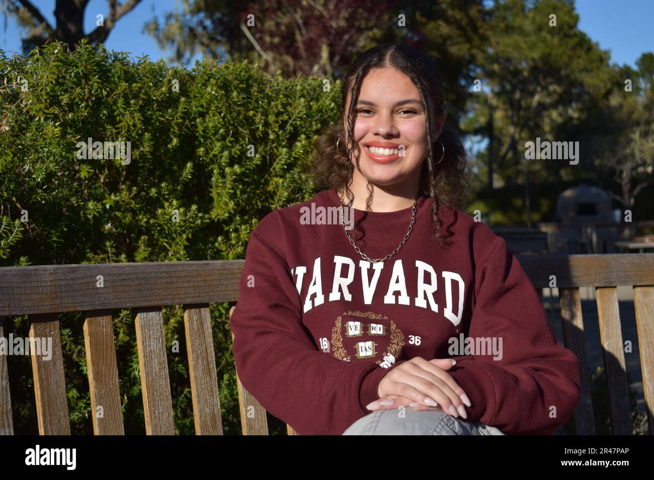 Harmony Jones, a military child and senior at the Stevenson School in ...