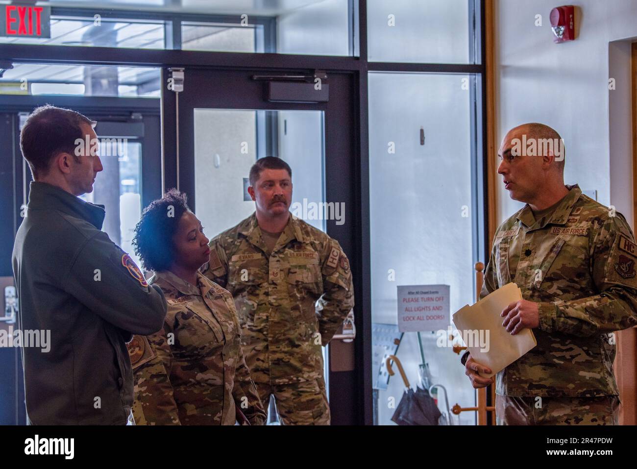 U.S. Air Force Lt. Col. Michael Carey, 35th Fighter Wing (FW) chaplain ...