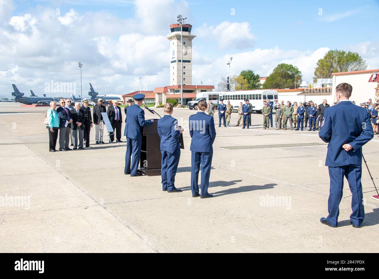 U.S. Air Force Col. Derek Salmi, 60th Air Mobility Wing commander ...
