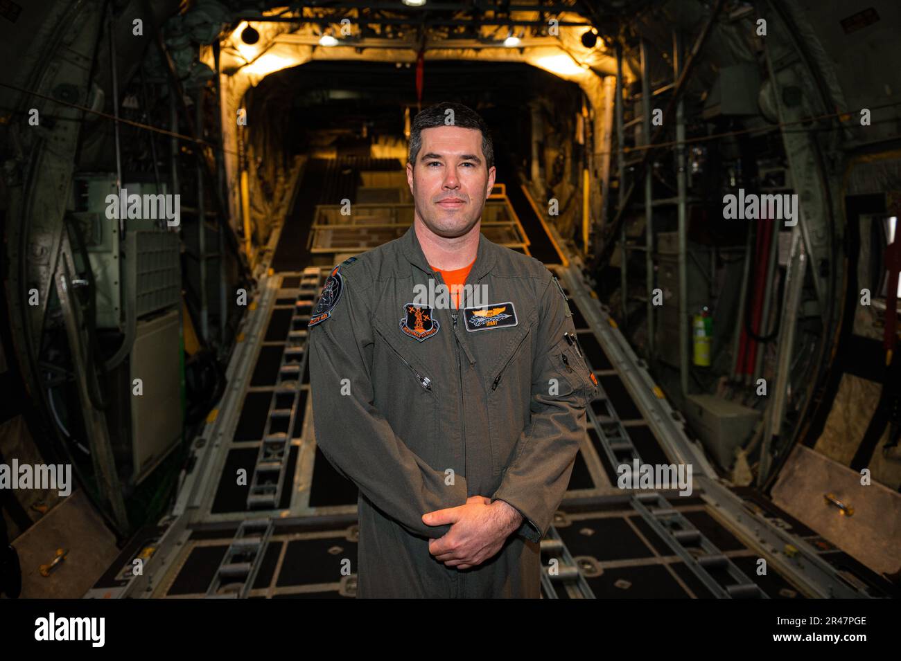 U.S. Air Force Capt. Brian Hibbert, a C-130 instructor pilot with the ...