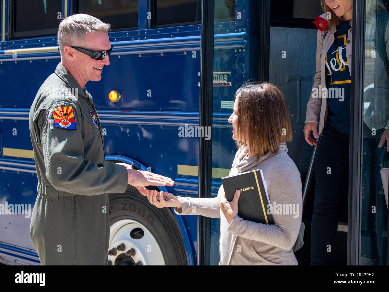 U.S. Air Force Brig. Gen. Jason Rueschhoff, 56th Fighter Wing commander ...