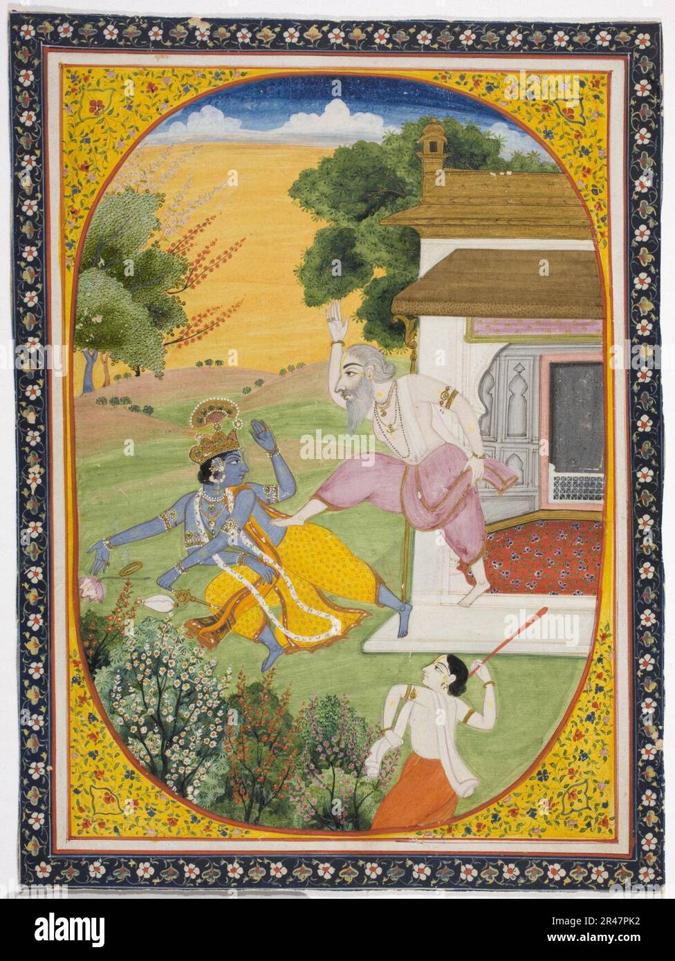 Unknown (Indian) - Krishna Rebuked by a Priest Stock Photo - Alamy