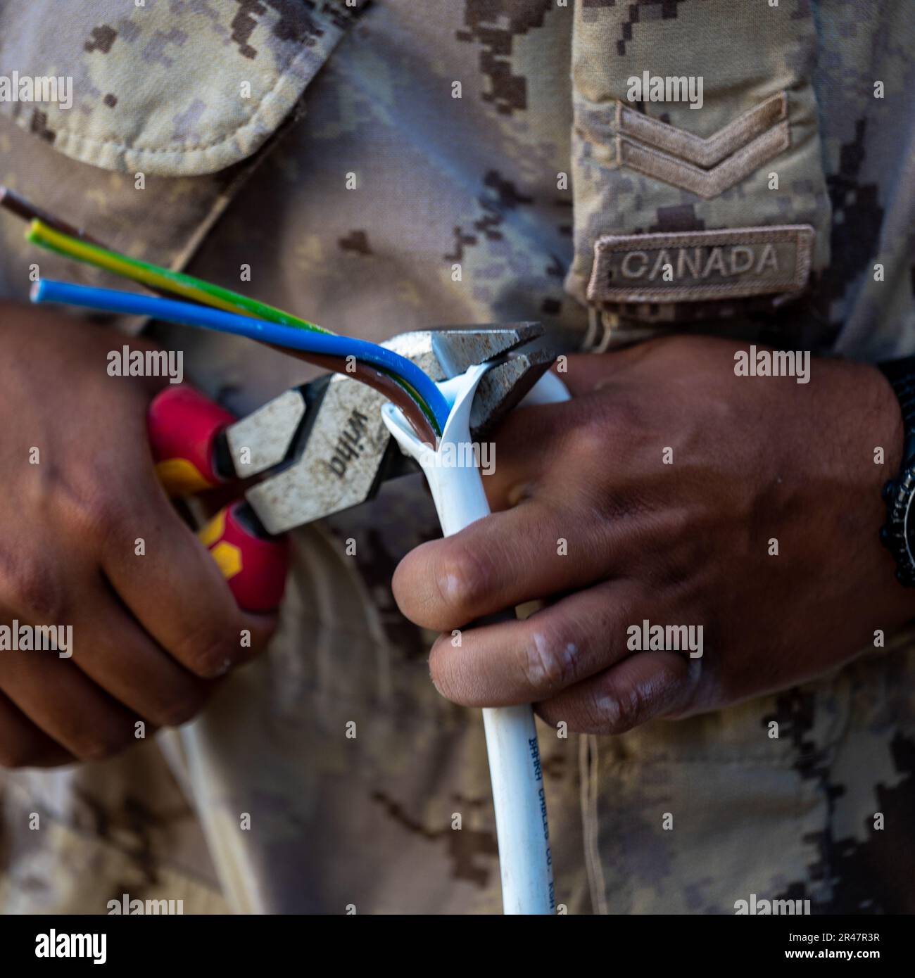 Canadian Armed Forces Cpl. Kishan Patel, an Operational Support Hub ...