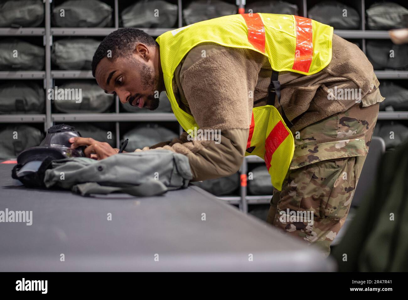 Airmen with the 121st Logistics Readiness Squadron, 121st Air Refueling ...