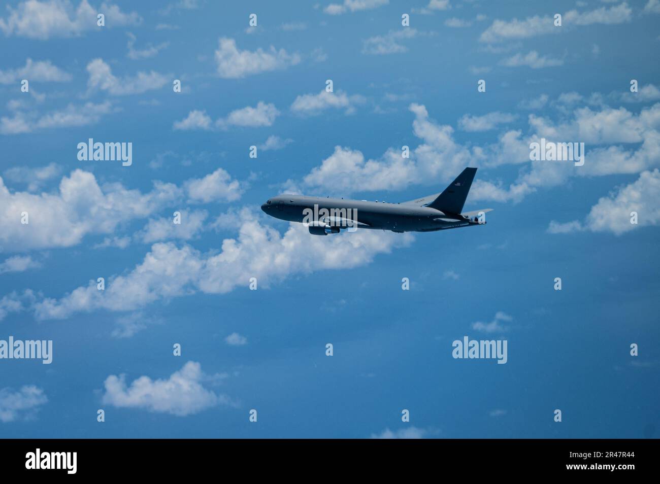 A KC-46A Pegasus assigned to the 305th Air Mobility Wing flies over the ...