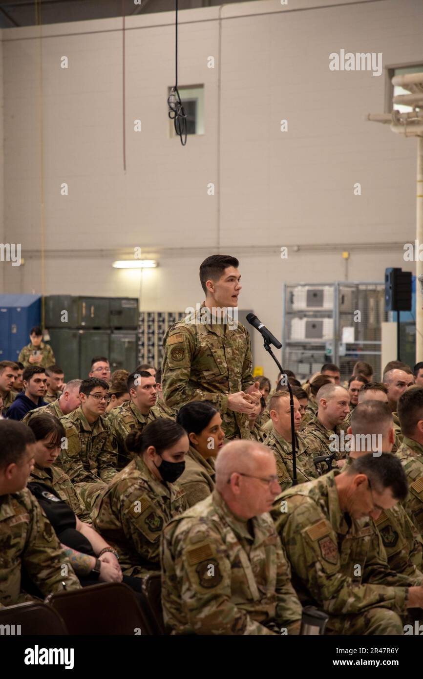 Airman 1st Class John Baybutt, 190th Air Refueling Wing, asks Command ...