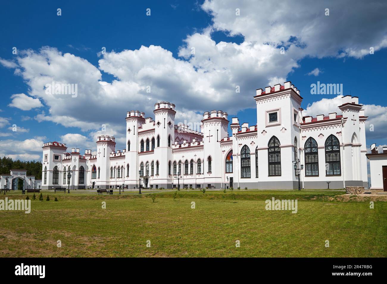 Belorussian tourist landmark attraction - old ancient Kossovo Castle ...