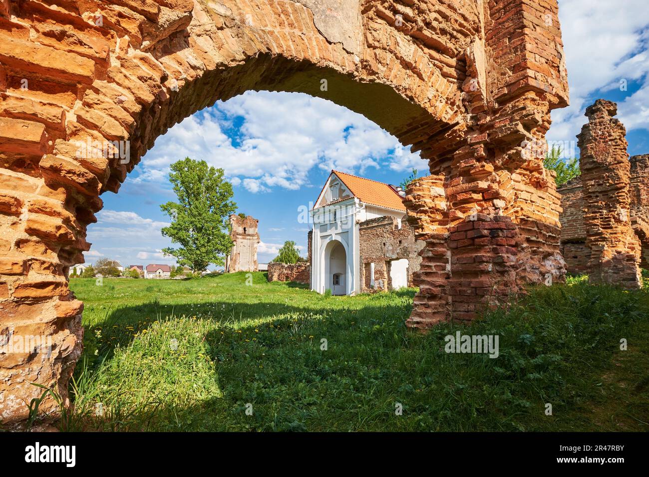 Old ancient Gate, arches and ruins of the old Carthusian monastery 1648 ...