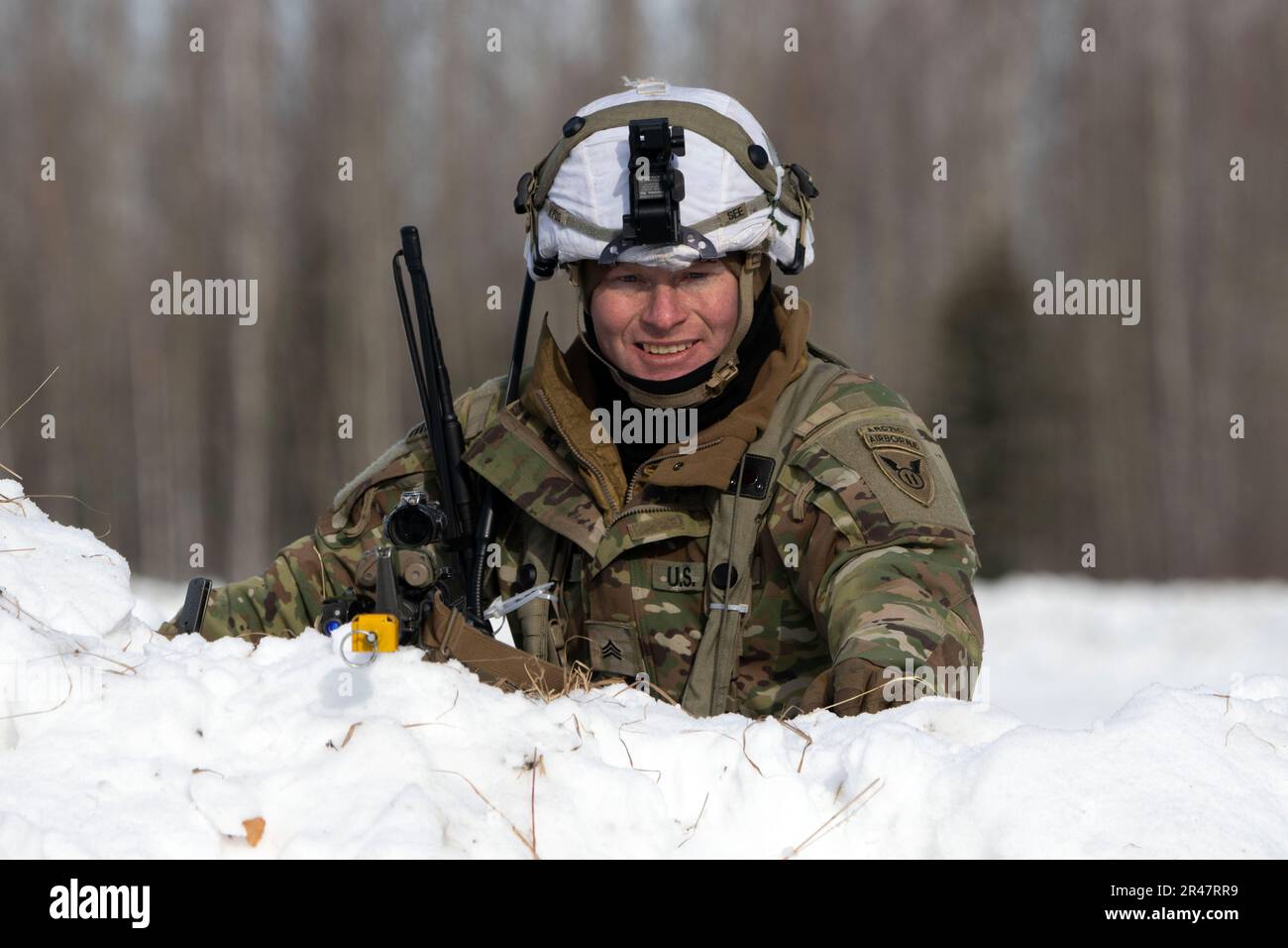 U.S. Army paratroopers with the 2nd Infantry Brigade Combat Team ...
