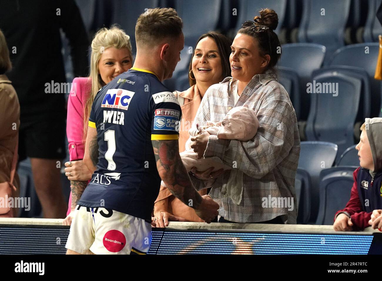 Leeds Rhinos' Richie Myler (left) with girlfriend Stephanie Thirkill ...