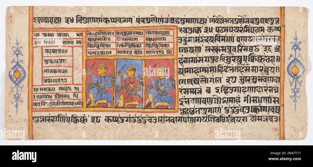 Unknown (Indian) - Tantric Manuscript ''Sangrahani Sutra'' Stock Photo ...