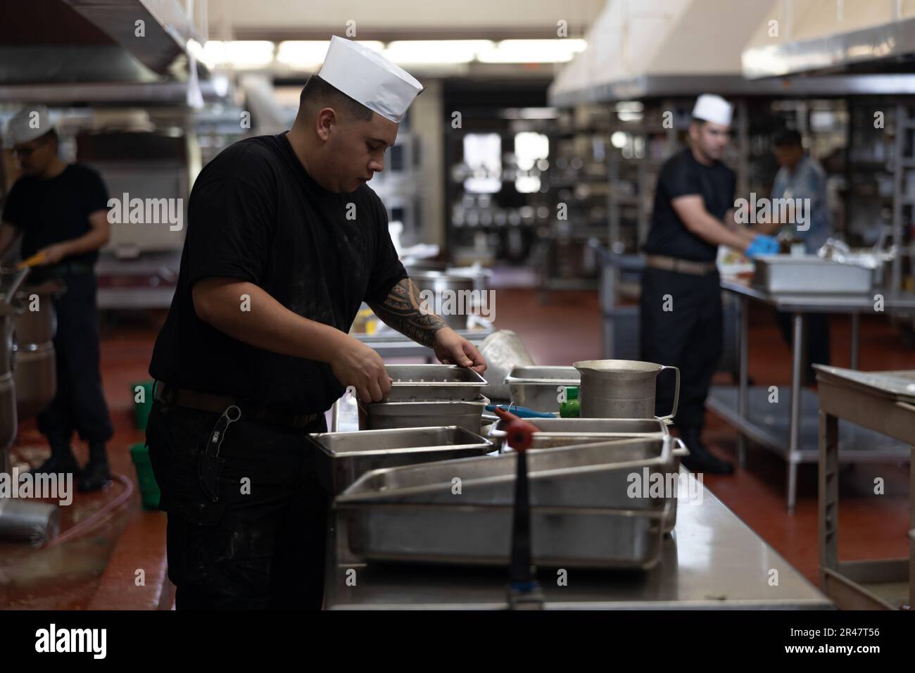 U.S. Marine Corps Sgt. Pouono Hafoka, food service specialist ...
