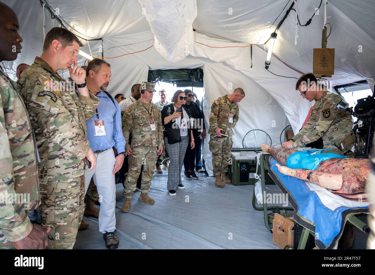 Service members across the Department of Defense a demonstration of ...