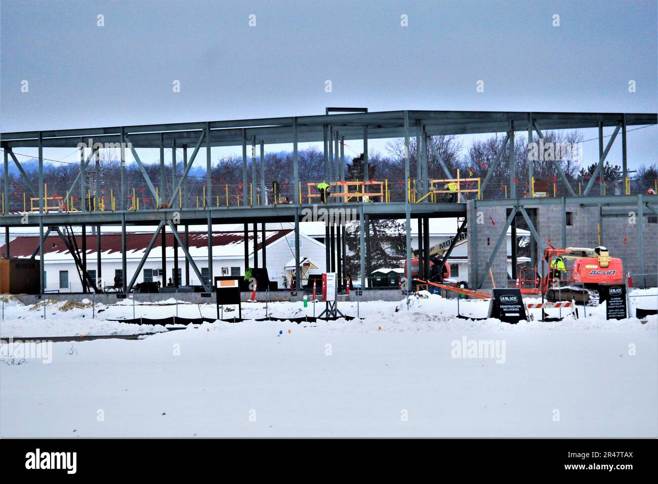 The construction area for a future transient training brigade ...