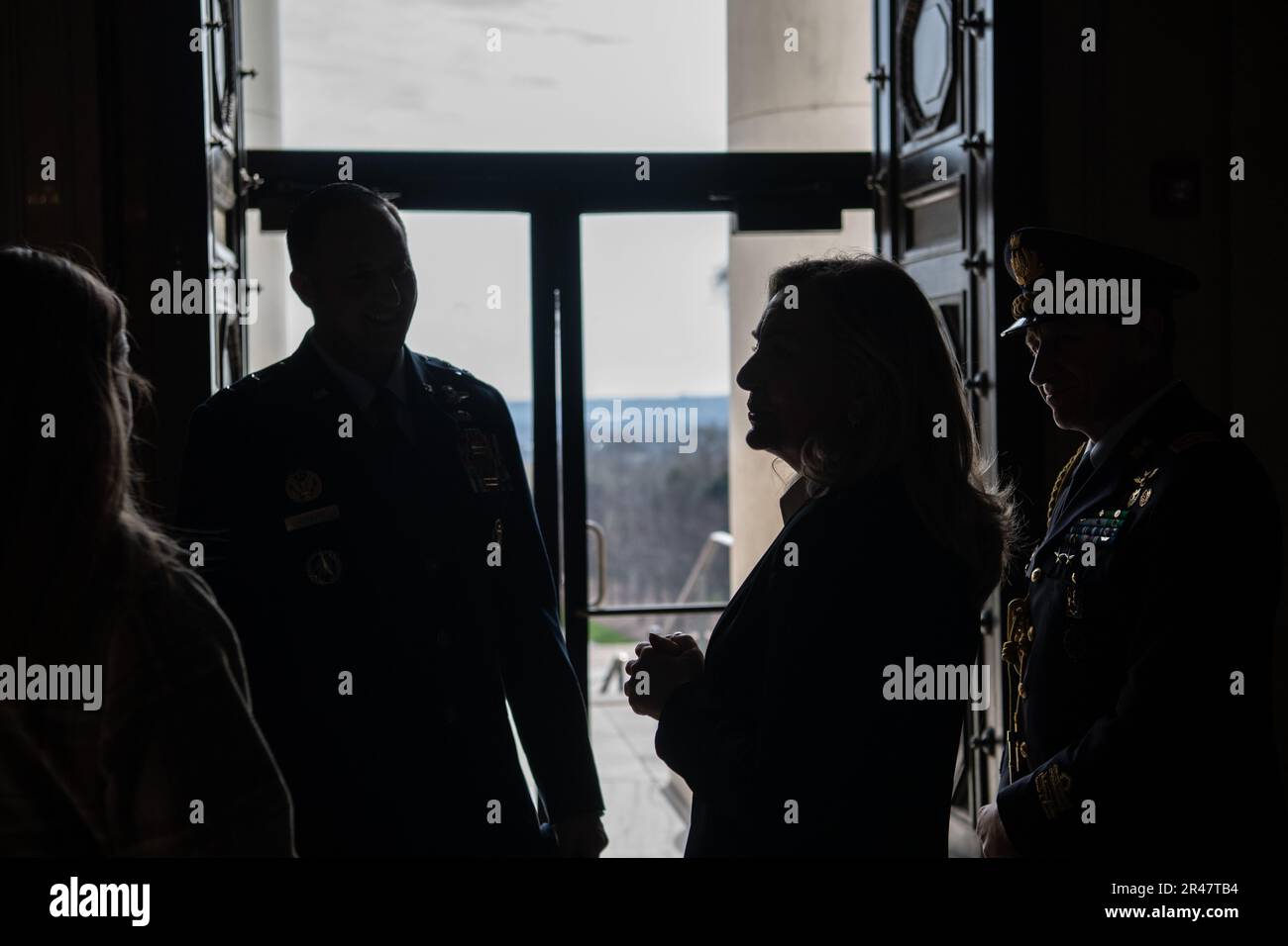 Italian Ambassador to the U.S. Mariangela Zappia (second to right ...