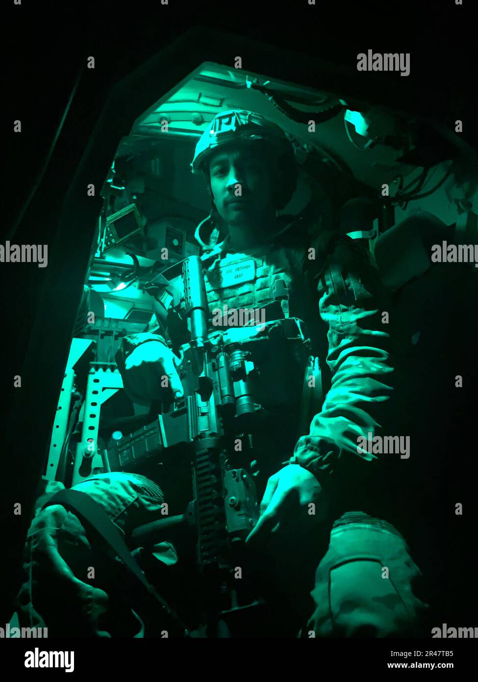 U.S. Air Force Airman 1st Class Dylan Cothron, a 386th Expeditionary ...