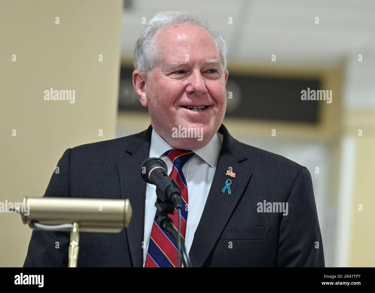 Secretary of the Air Force Frank Kendall speaks during the swearing-in ...