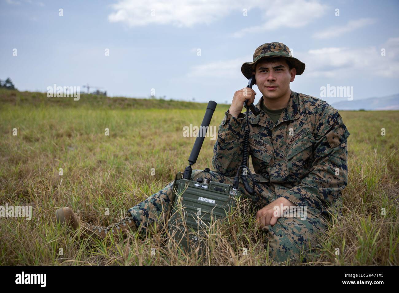 U.S. Marine Corps Lance Cpl. Joshua Matias, an air traffic control ...