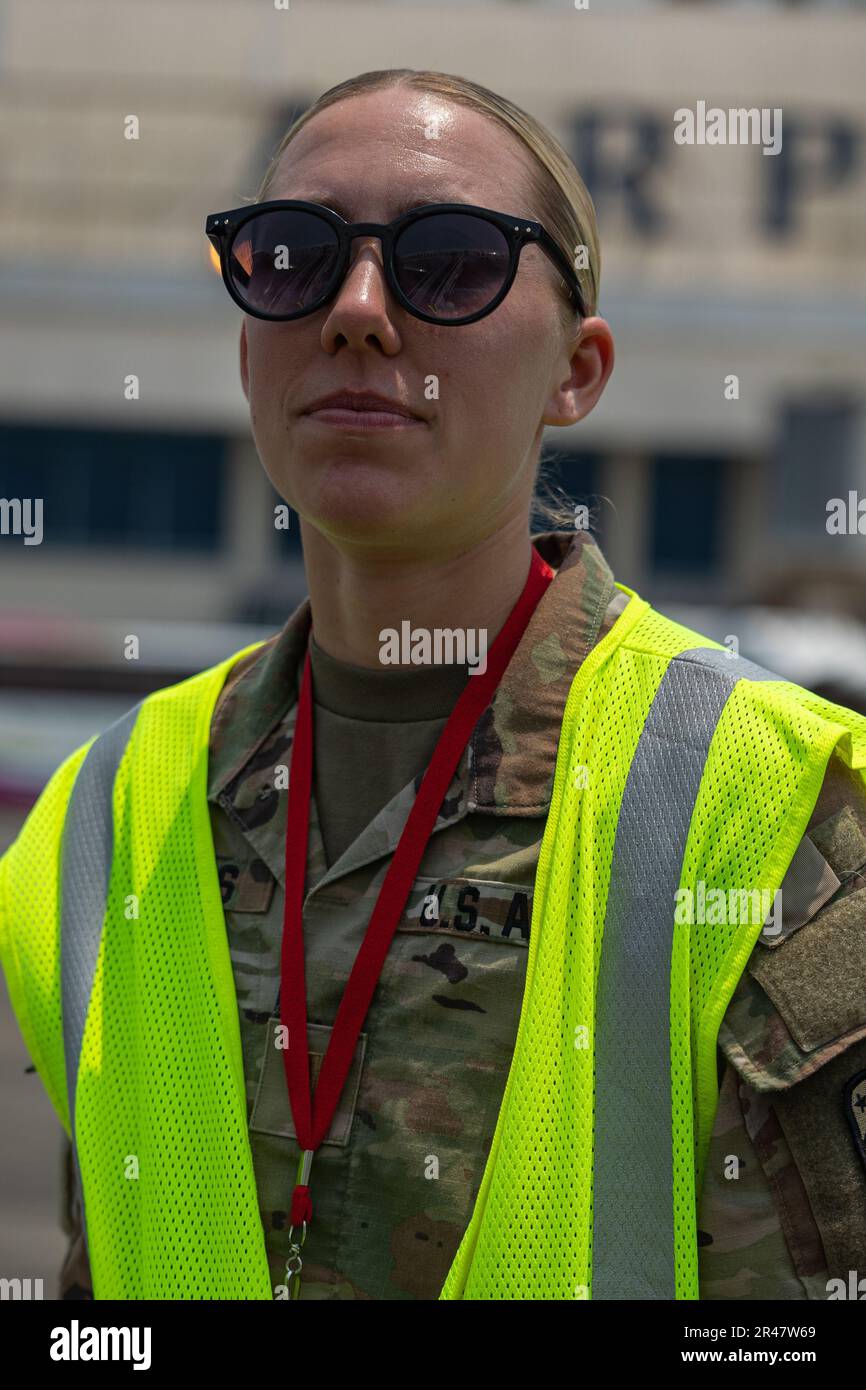 U.S. Army 2nd Lt. Sydney Downes, a transportations officer with 612th ...