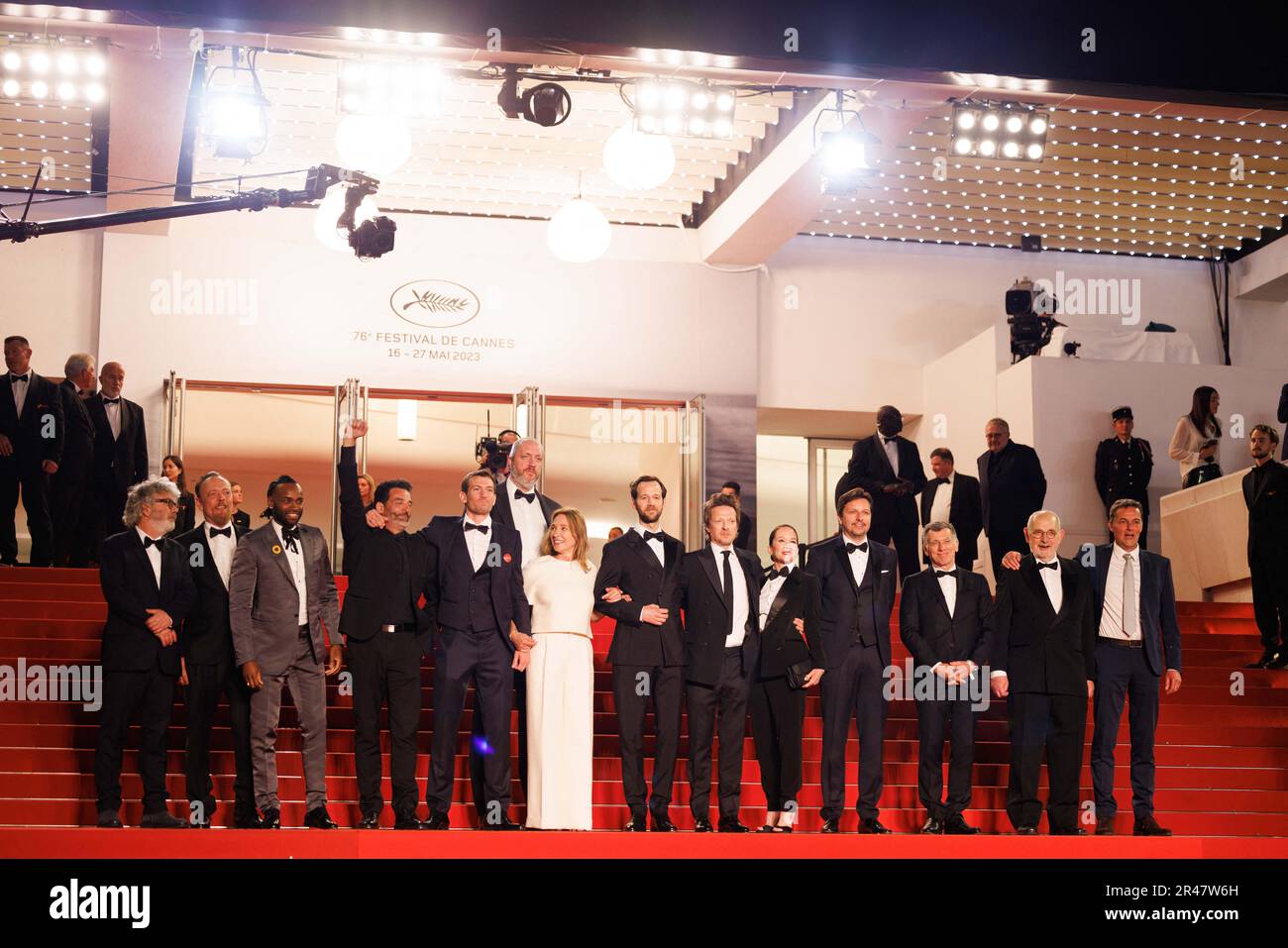Cannes, France. 26th May, 2023. Djibril Pavadé, Xavier Mathieu, Antoine ...