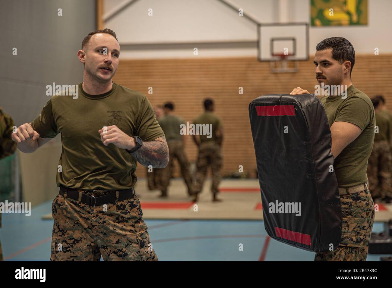 U.S. Marine Corps Staff Sgt. Brian Bessey, a martial arts instructor ...