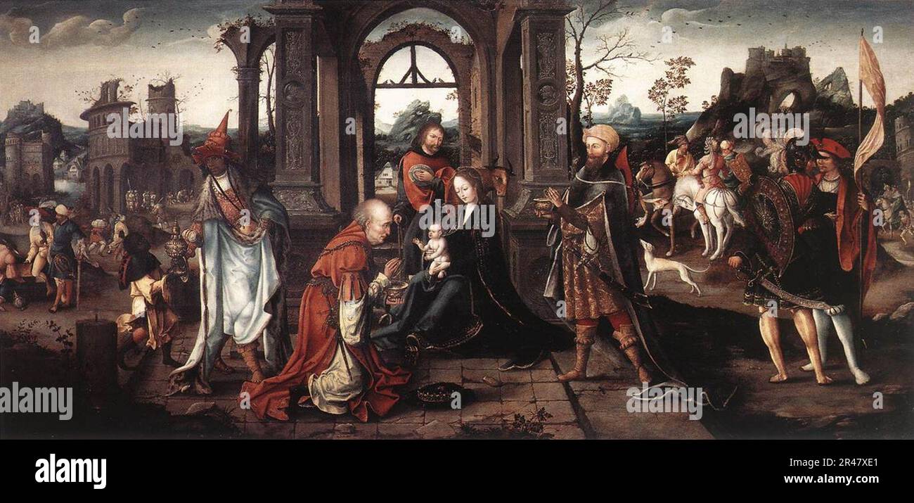 Unknown painter - Adoration of the Magi Stock Photo - Alamy