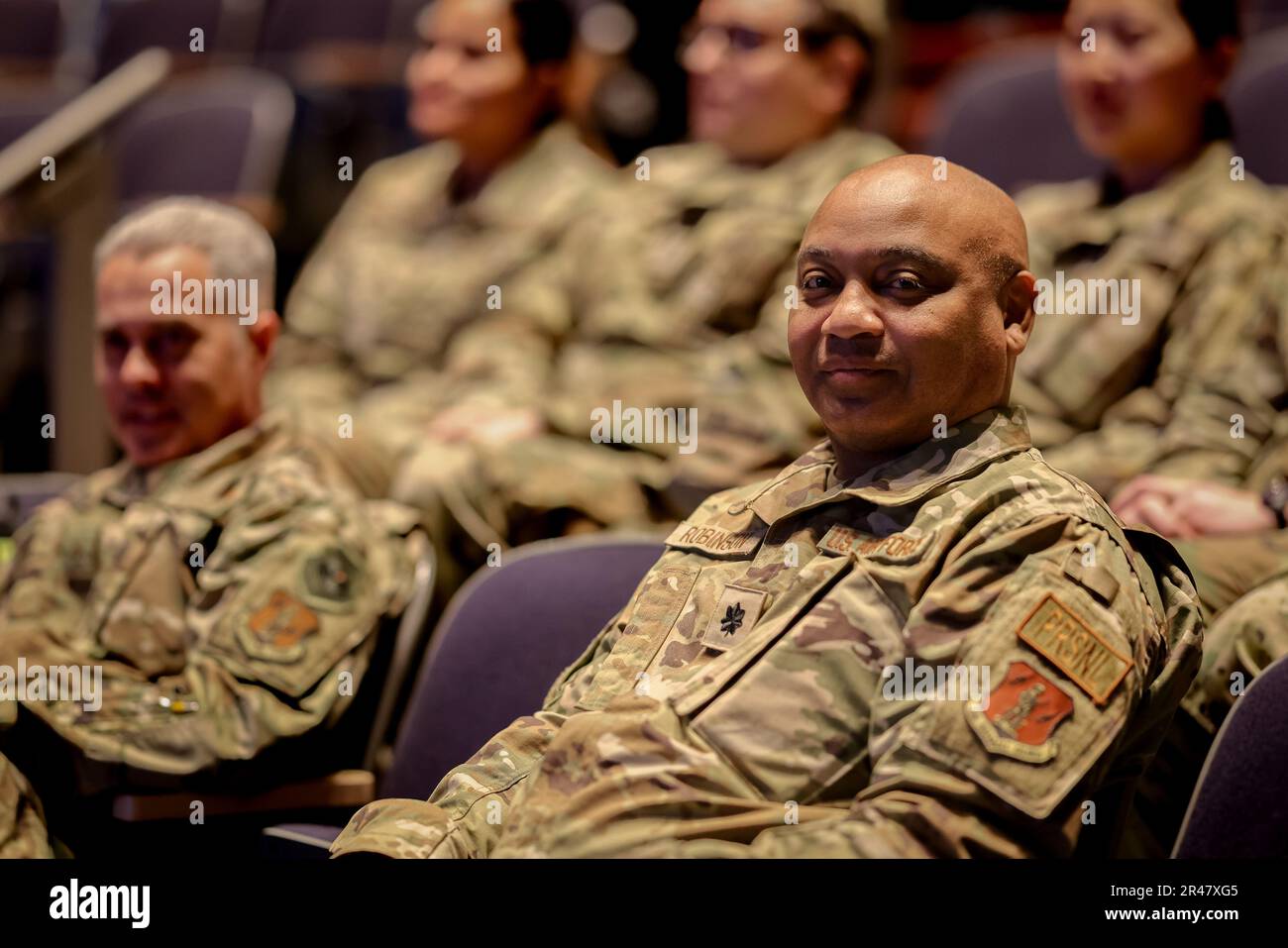 Air Force Lt. Col. Corey Robinson, along with other members of the ...