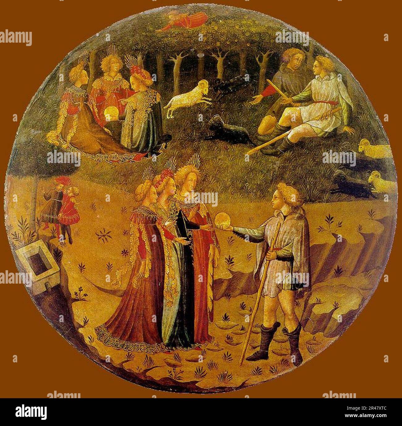 Unknown painter - The Judgement of Paris Stock Photo - Alamy