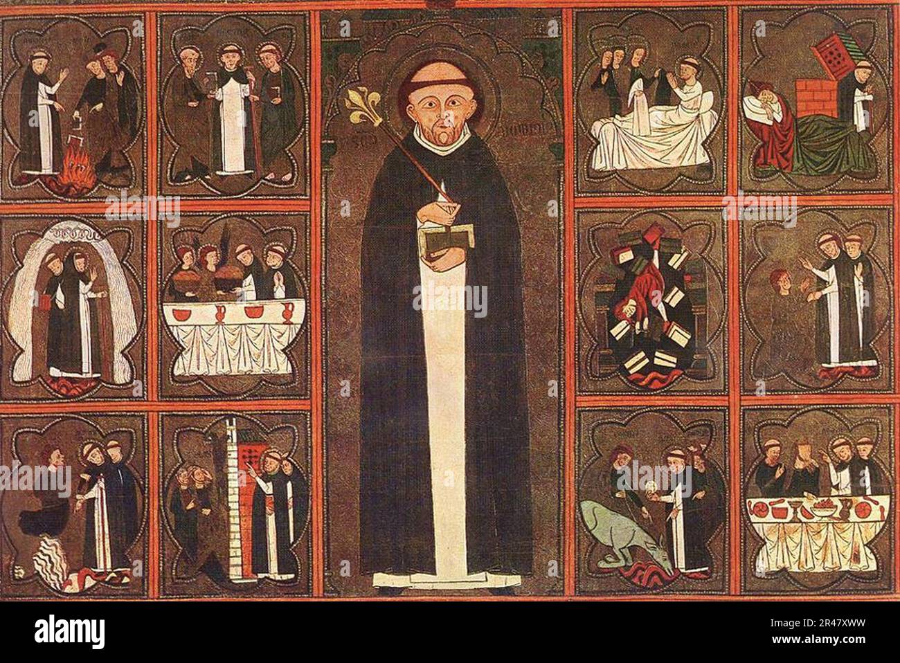 Unknown painter - Scenes from the Life of St Dominic Stock Photo - Alamy
