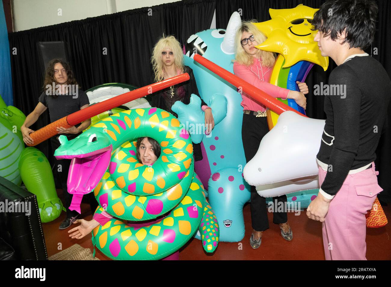 Seth Carolina, left, Arrow de Wilde, Henri Cash, Bill Cash, and Tim ...