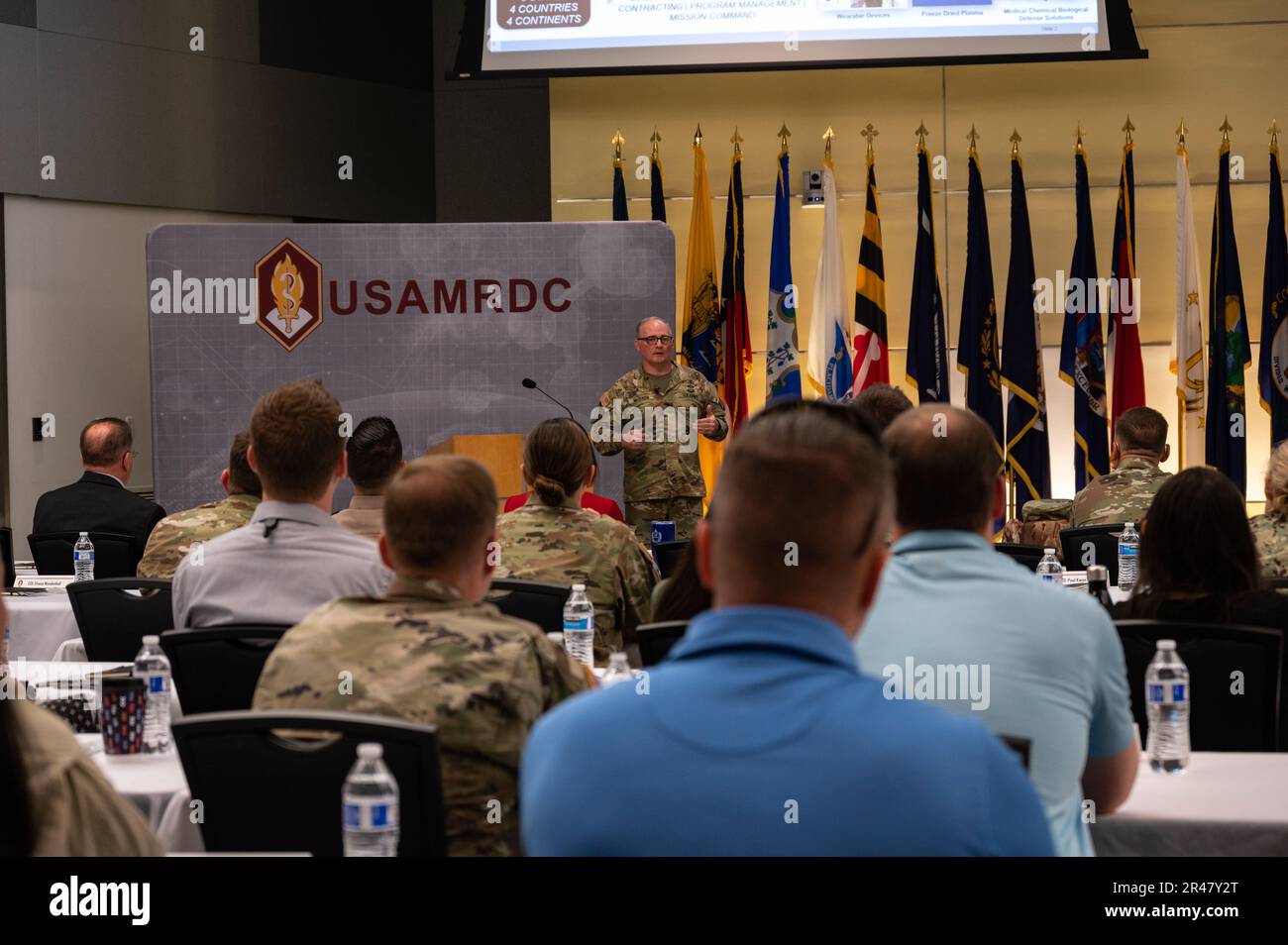 U.S. Army Brig. Gen. Tony McQueen, commanding general of the U.S. Army Medical Research ...