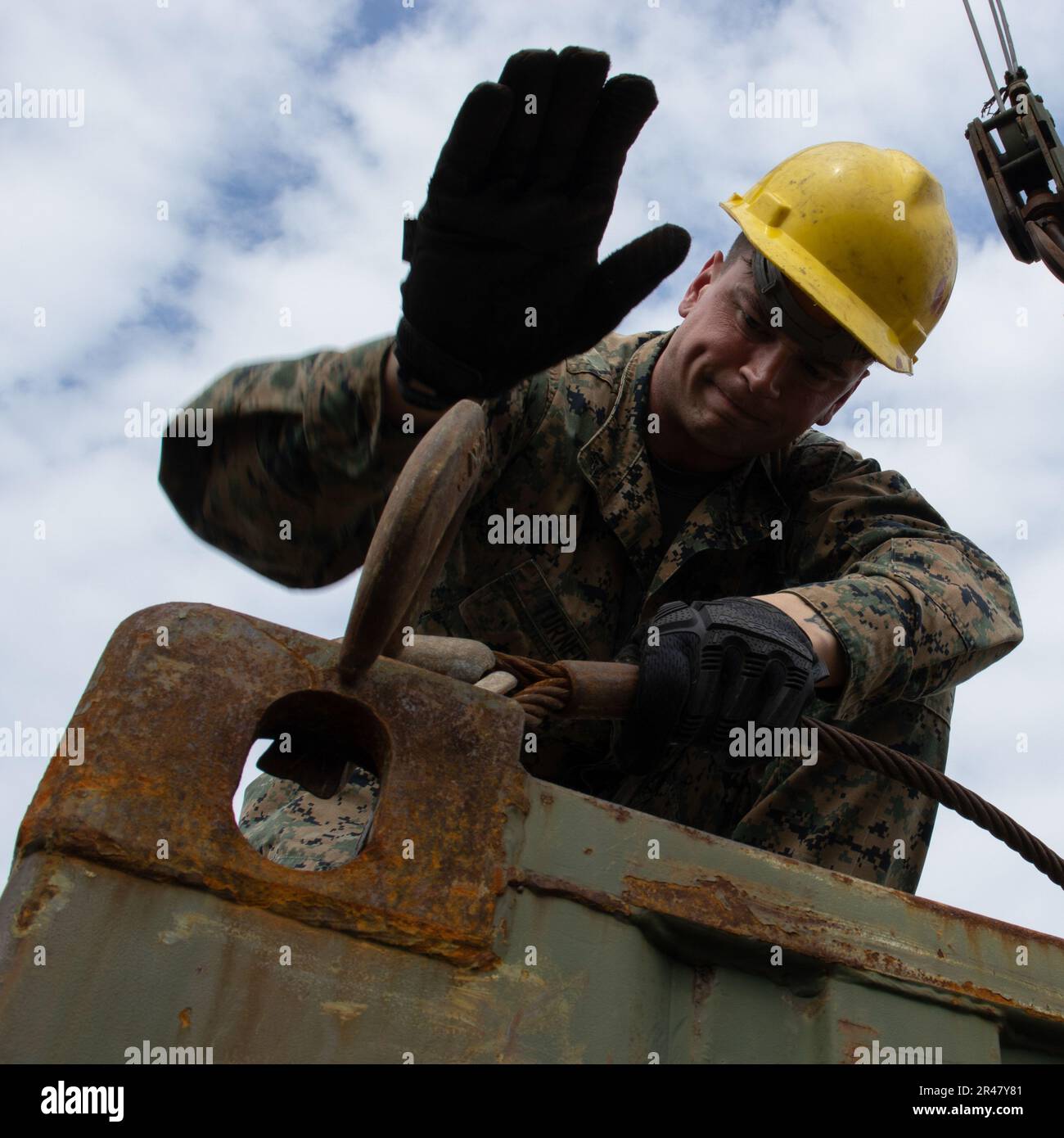 U.S. Marine Corps Cpl. Dalton Turner, a machinist with Combat Logistics ...