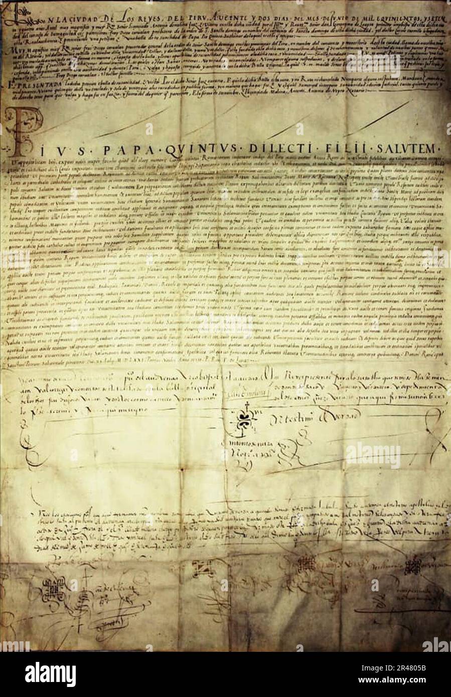 UNMSM Bula Papal Exponi Nobis o Bula de Confirmación de Fundación (Bula ...