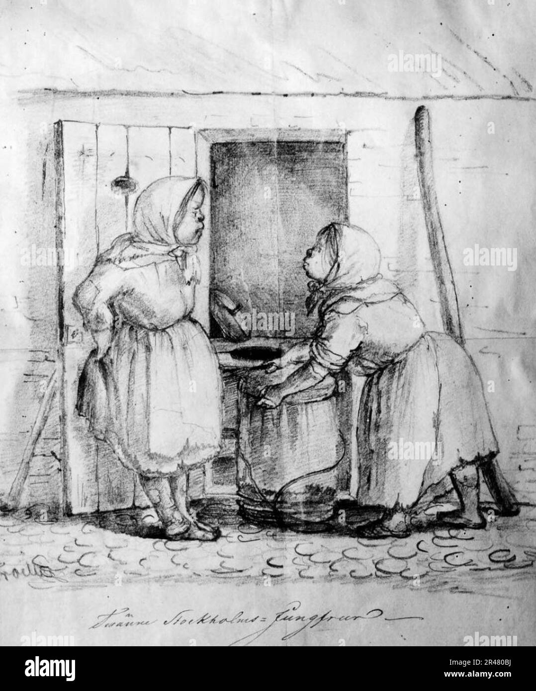 Uno Troili - Två Stockholmsjungfrur Stock Photo - Alamy