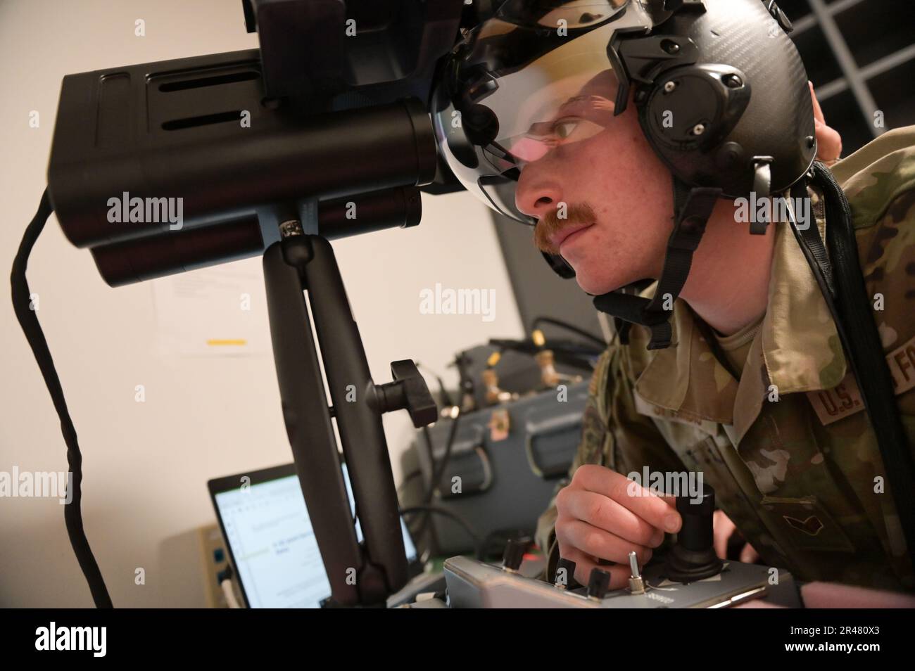 U.S. Air Force Senior Airmen Jake Sprindis, aircrew flight equipment ...