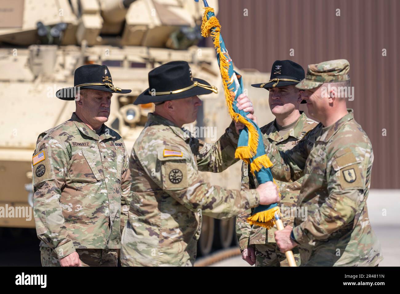 The 204th Regional Training Institute conducts a change of command ...