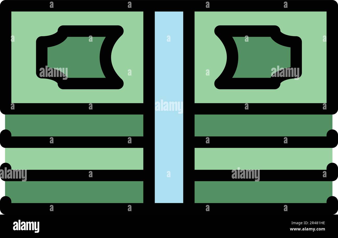 Cash money icon. Outline Cash money vector icon for web design isolated ...