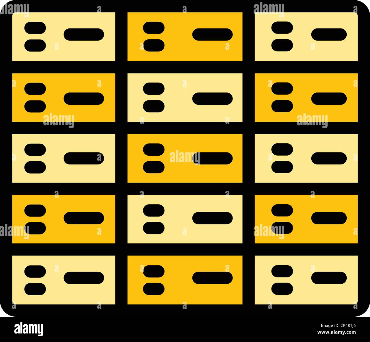 Deposit room compartment icon. Outline Deposit room compartment vector ...