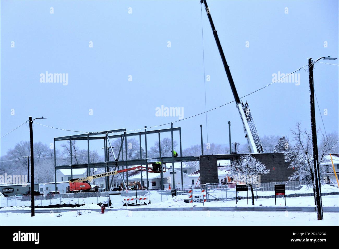 The construction area for a future transient training brigade ...