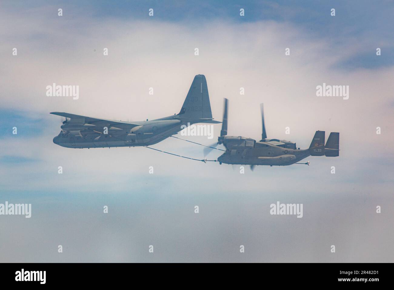 AT SEA, KOREA STRAIT (March 30, 2023) - U.S. Marine Corps MV-22B Osprey ...