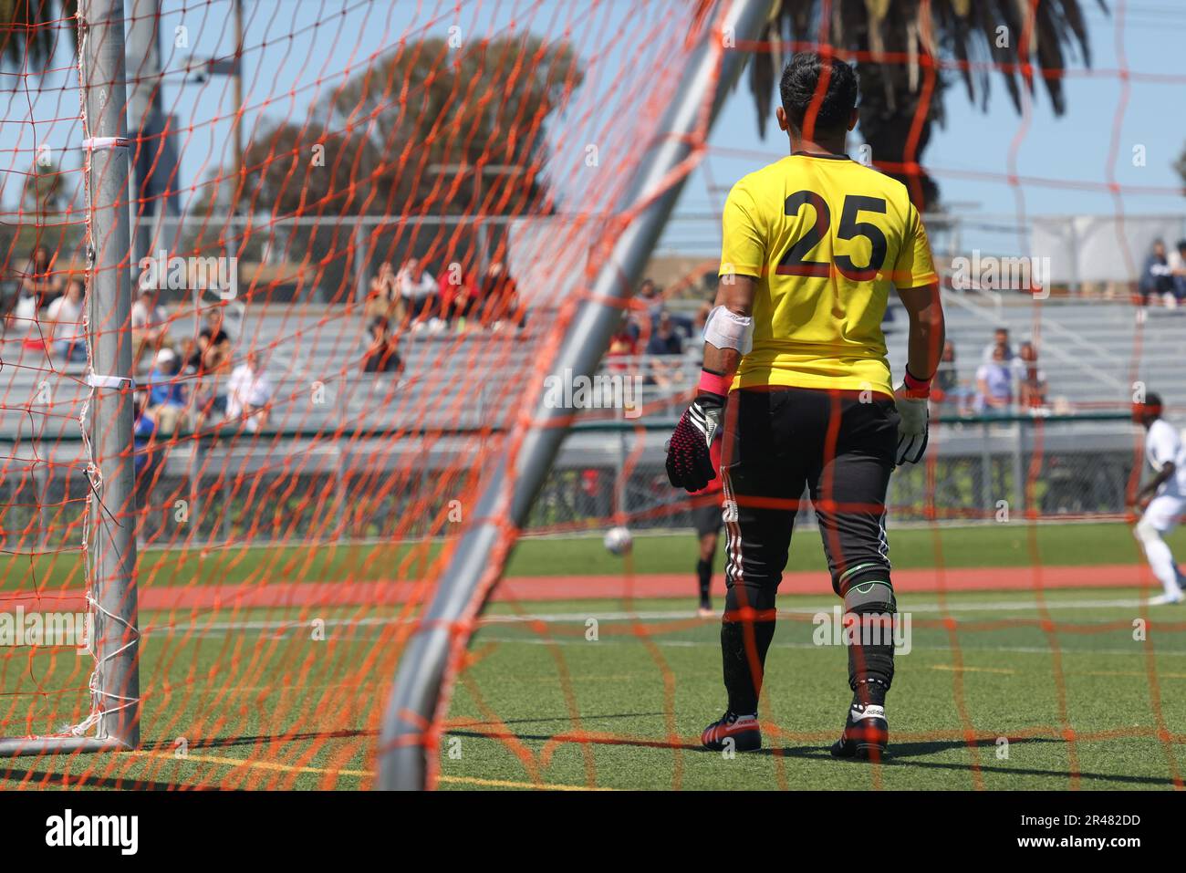 U.S. Marine Sgt. Markanthony Cambron, a goalkeeper with the Marine ...
