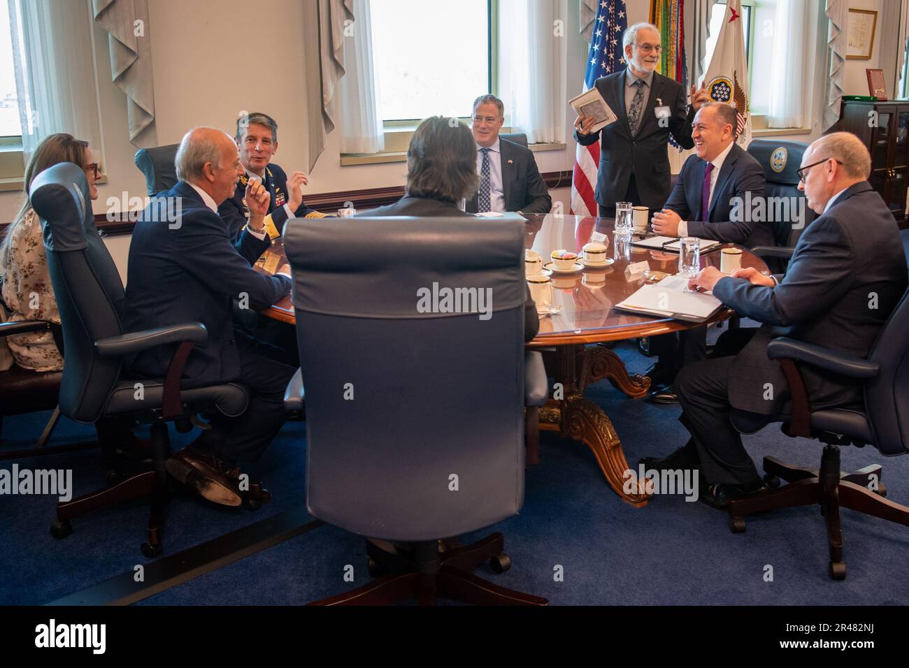 Under Secretary of the Army, Gabe Camarillo, hosts an office call with ...