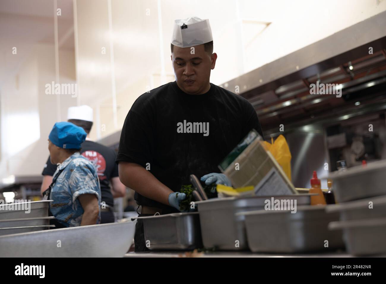 U.S. Marine Corps Sgt. Pouono Hafoka, food service specialist ...