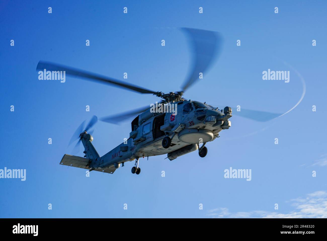 NATUNA SEA (Mar. 26, 2023) An MH-60R SeaHawk, attached to Helicopter ...