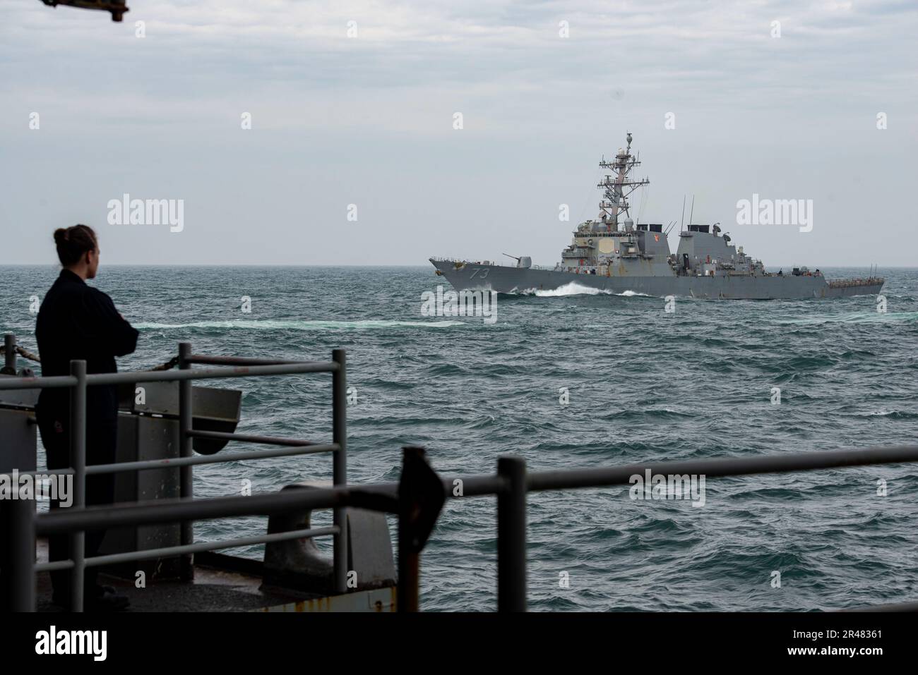 230404-N-NX635-1216 EAST CHINA SEA (April 4, 2023) U.S. Navy Machinist ...