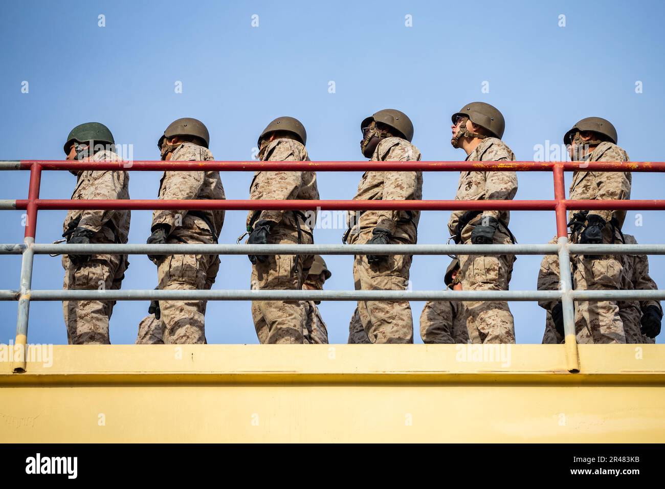 New U.S. Marines with Delta Company, 1st Recruit Training Battalion ...