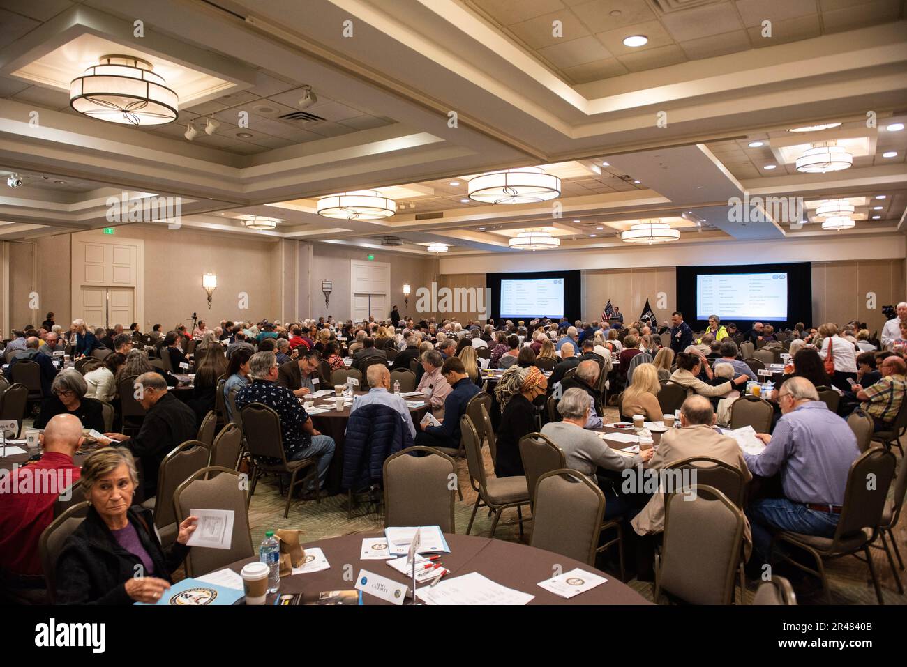 Family members of missing service members listen to a Family Member ...