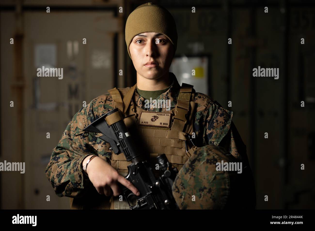 U.S. Marine Corps Lance Cpl. Haideeth Porras, a San Diego native and an ...