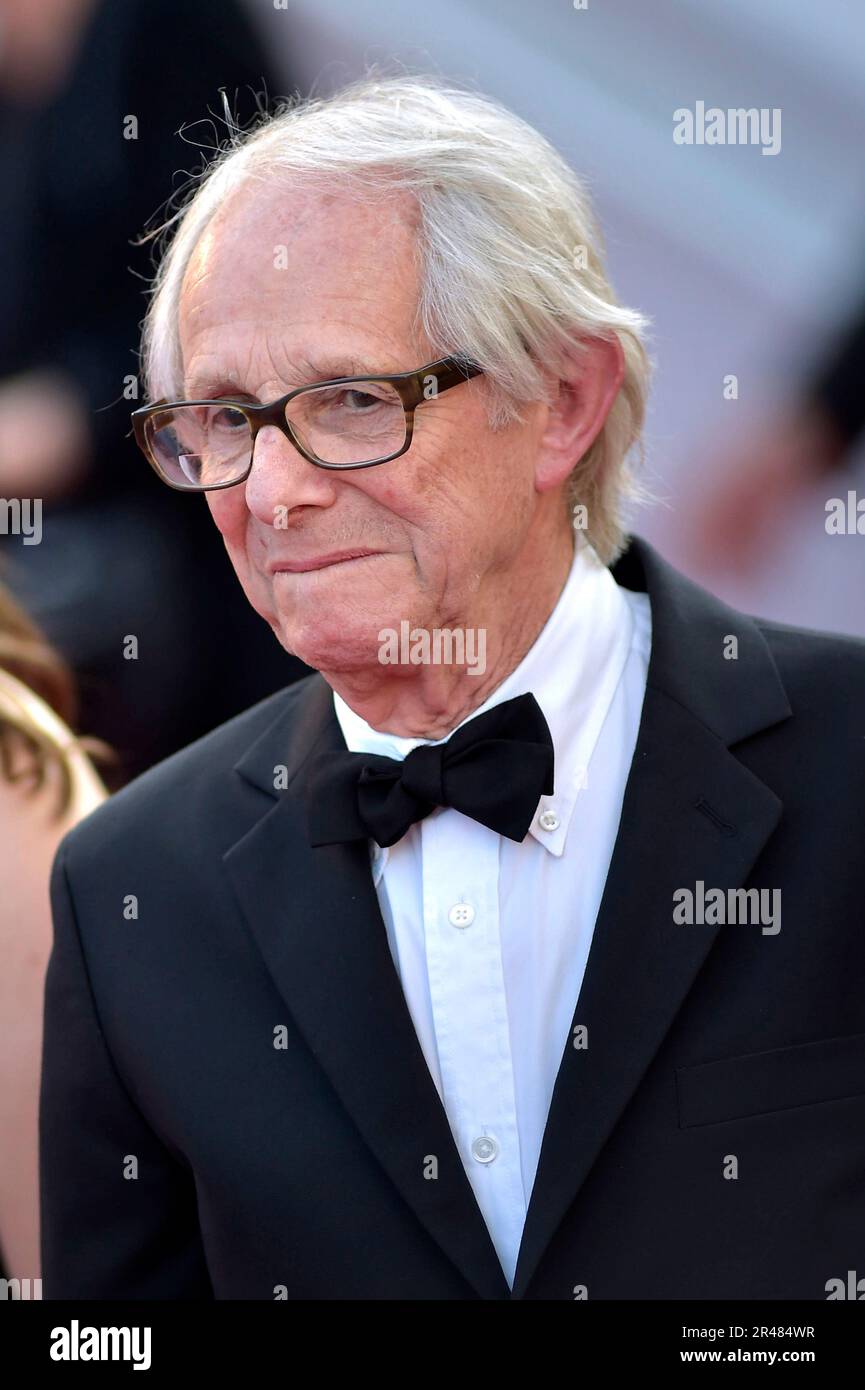 Cannes, France. 26th May, 2023. Ken Loach attends the "The Old Oak" red ...